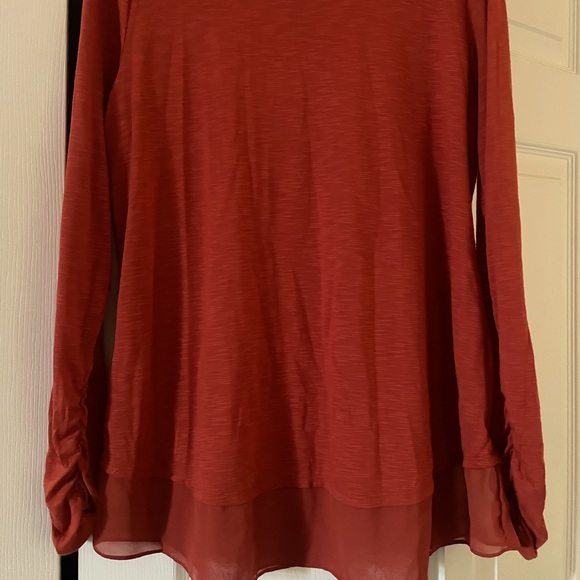 Cato | Tops | Tshirtblousetunic With Seethru Layer On Bottom Super Soft ...